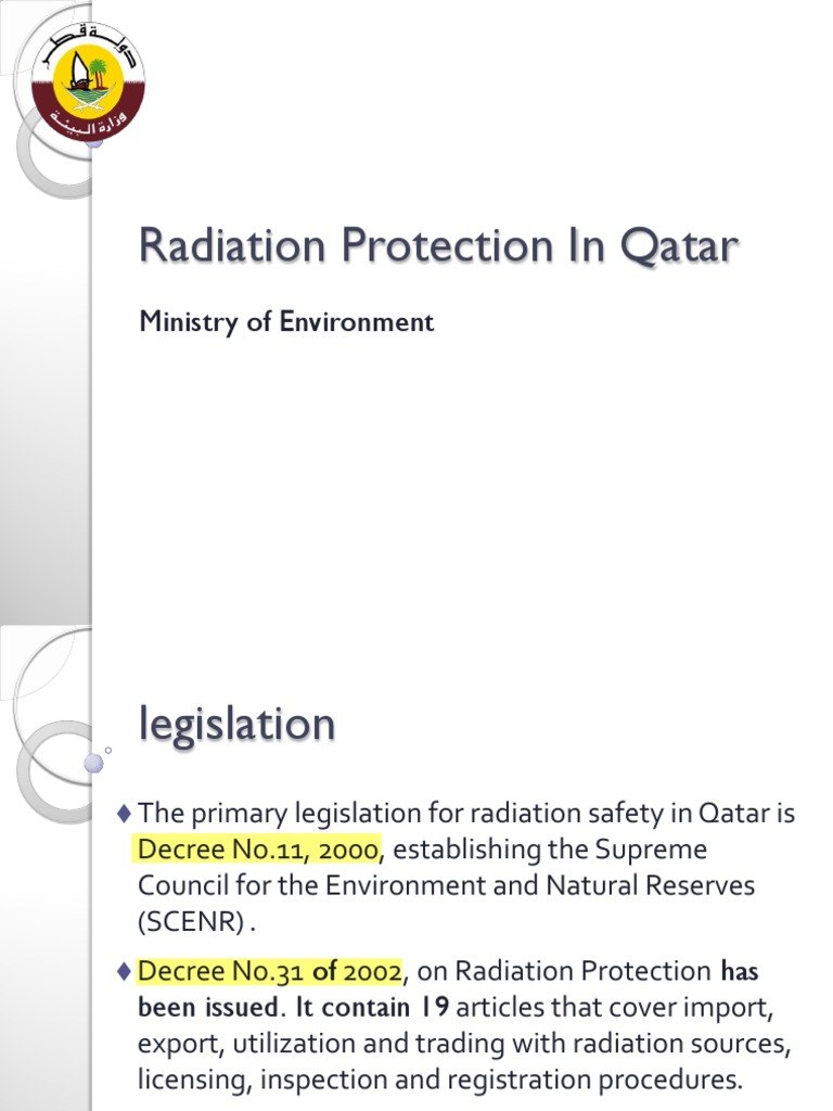 Session 9 - Qatar | PDF | Radiation Protection | Radioactive Waste