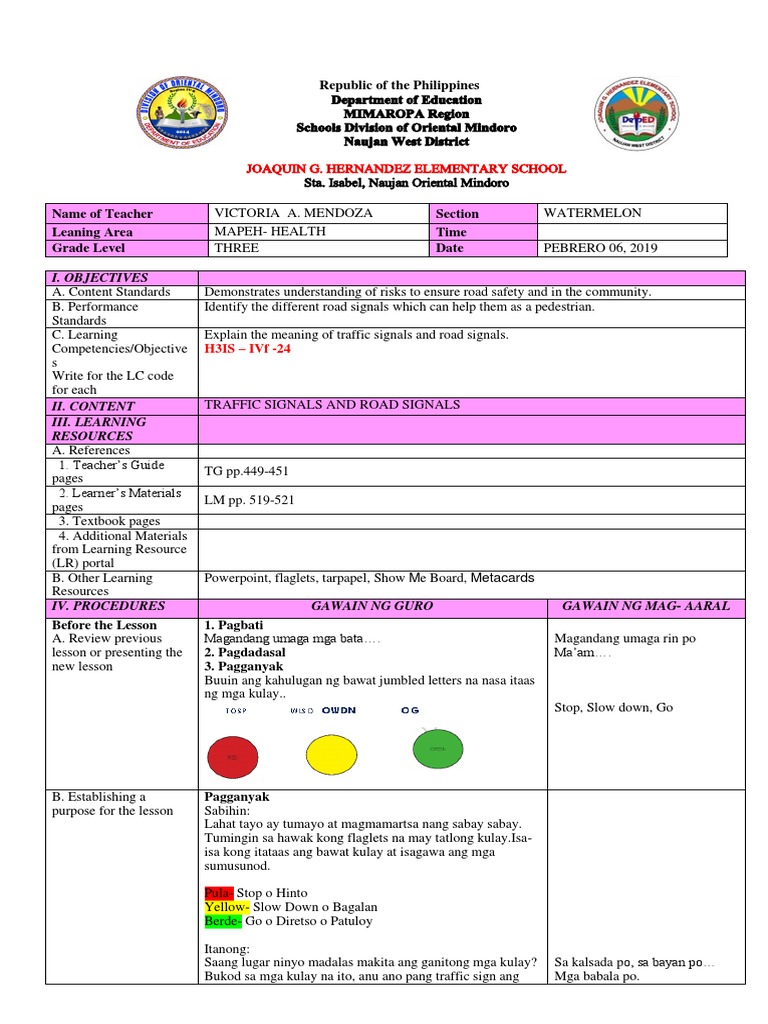 COT HEALTH 4TH Grading | PDF