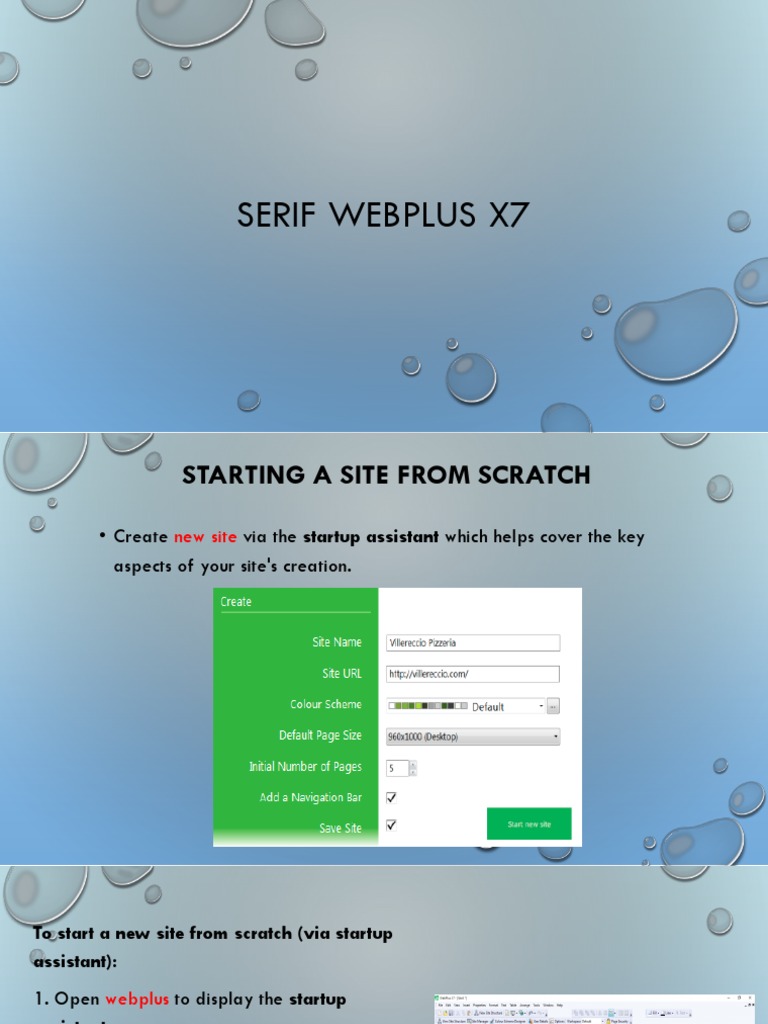 Serif WebPlus X7 | PDF | Software | Human–Computer Interaction