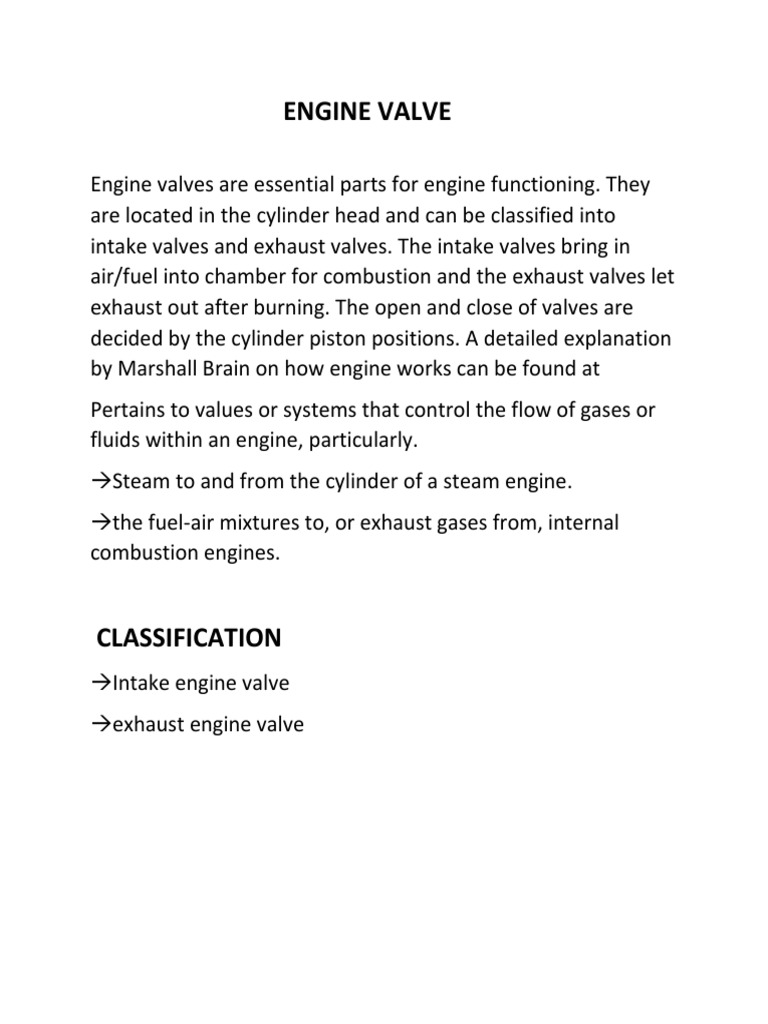 Engine Valve | PDF | Internal Combustion Engine | Heat Treating