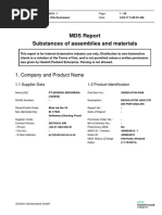 MDS Report Substances of Assemblies and Materials: 1. Company and ...