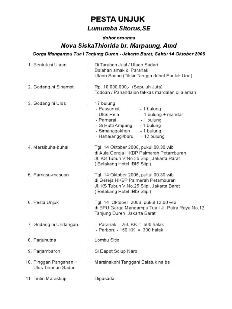 Contoh Buku Panduan Pesta Lumumba | PDF