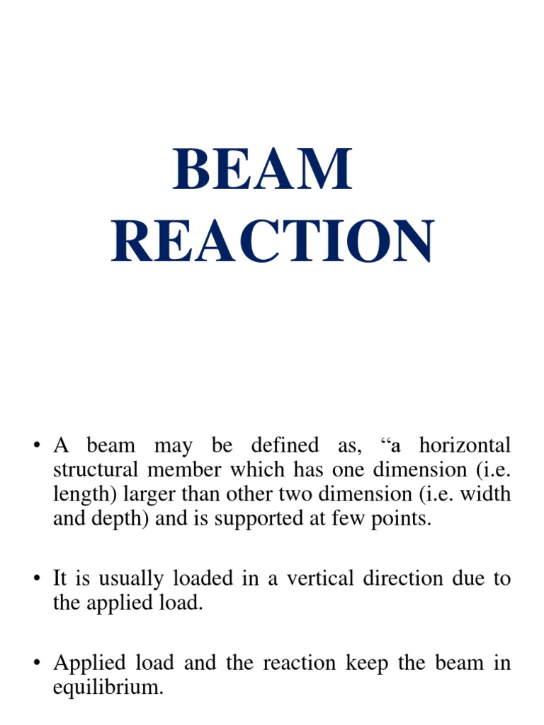 Beam Reaction | PDF | Teaching Methods & Materials