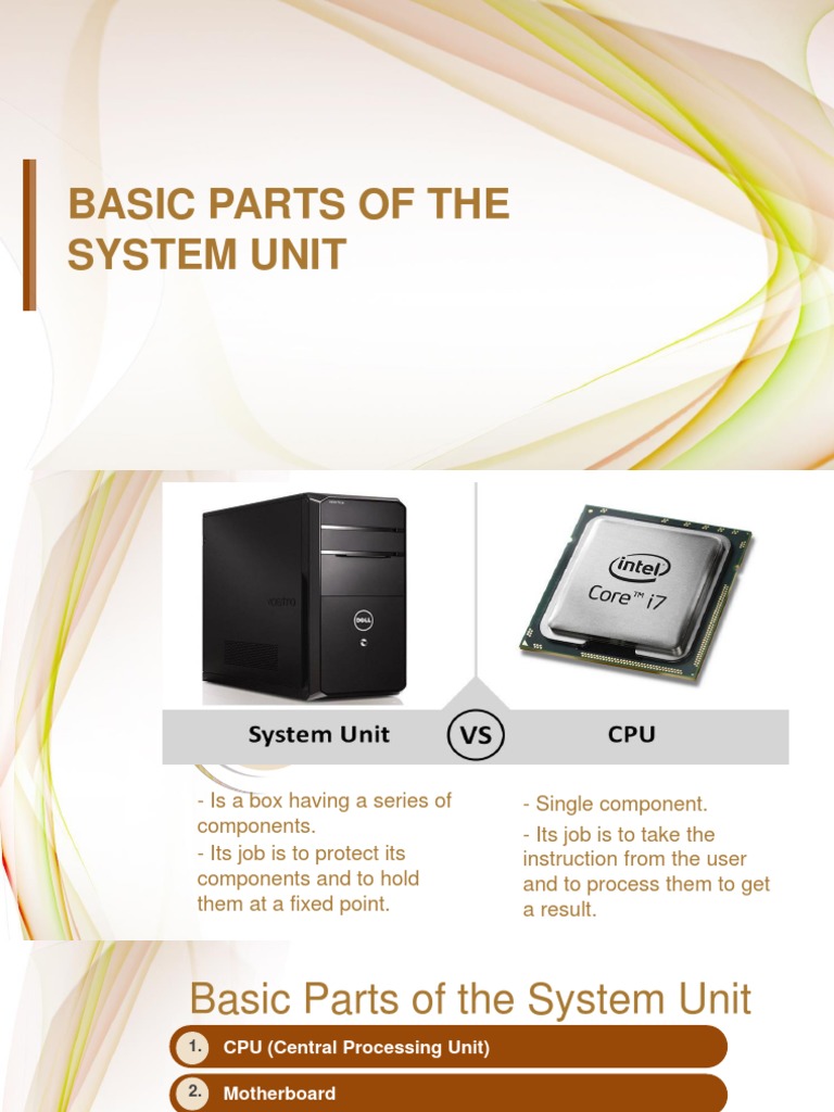 Parts of The System Unit | PDF