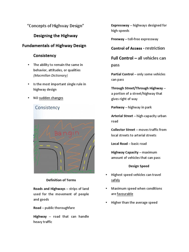 Guidelines for Designing Highways: Fundamentals of Highway Design ...