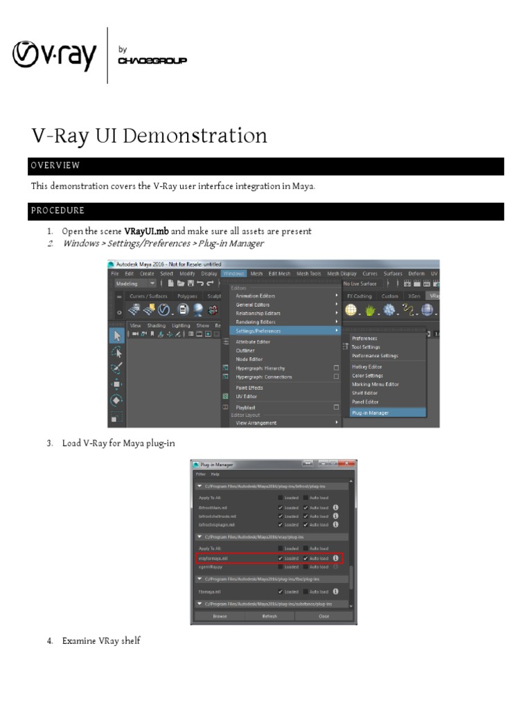 V-Ray UI Demonstration | PDF