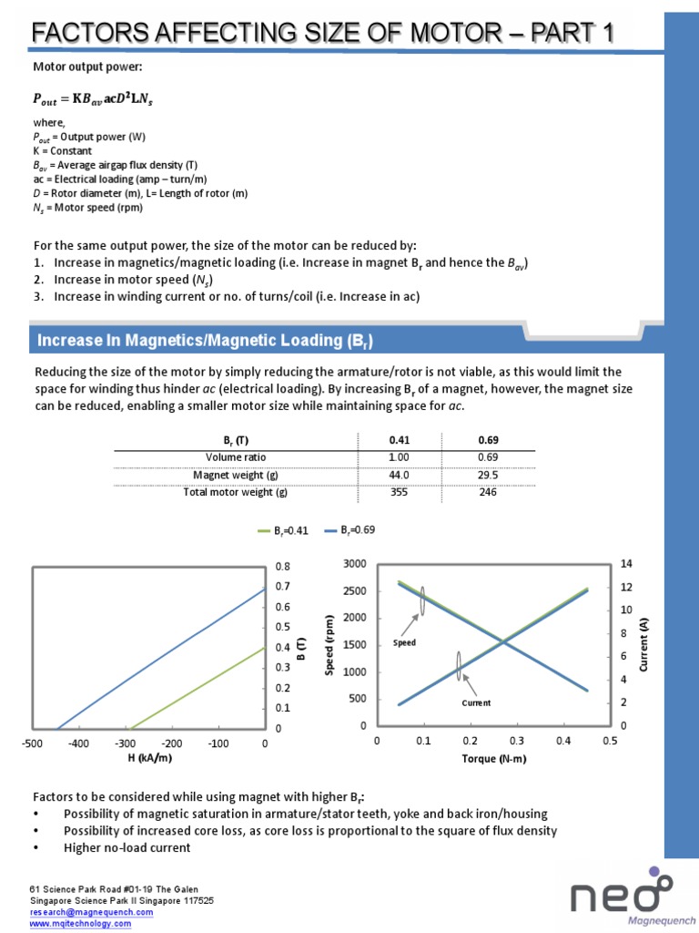 Rn010 Factors Affecting Size of Motor Part 1 en | PDF | Electric Motor ...