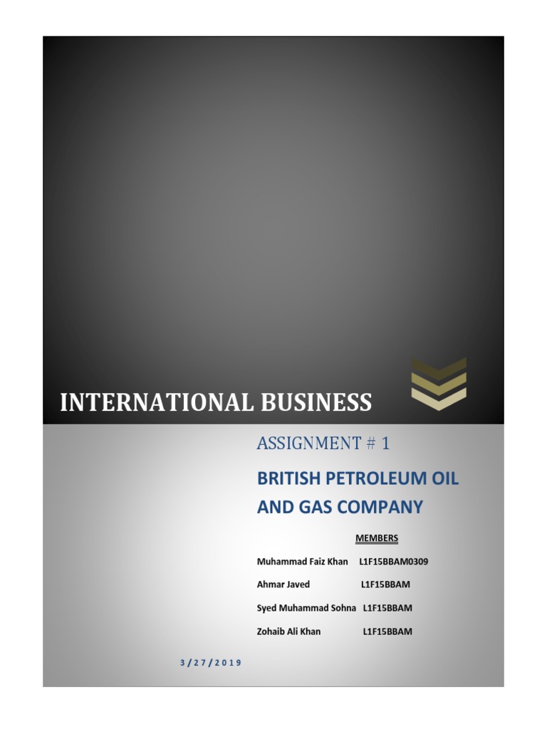 British Petroleum Oil Company | PDF | Bp | Fuel Production