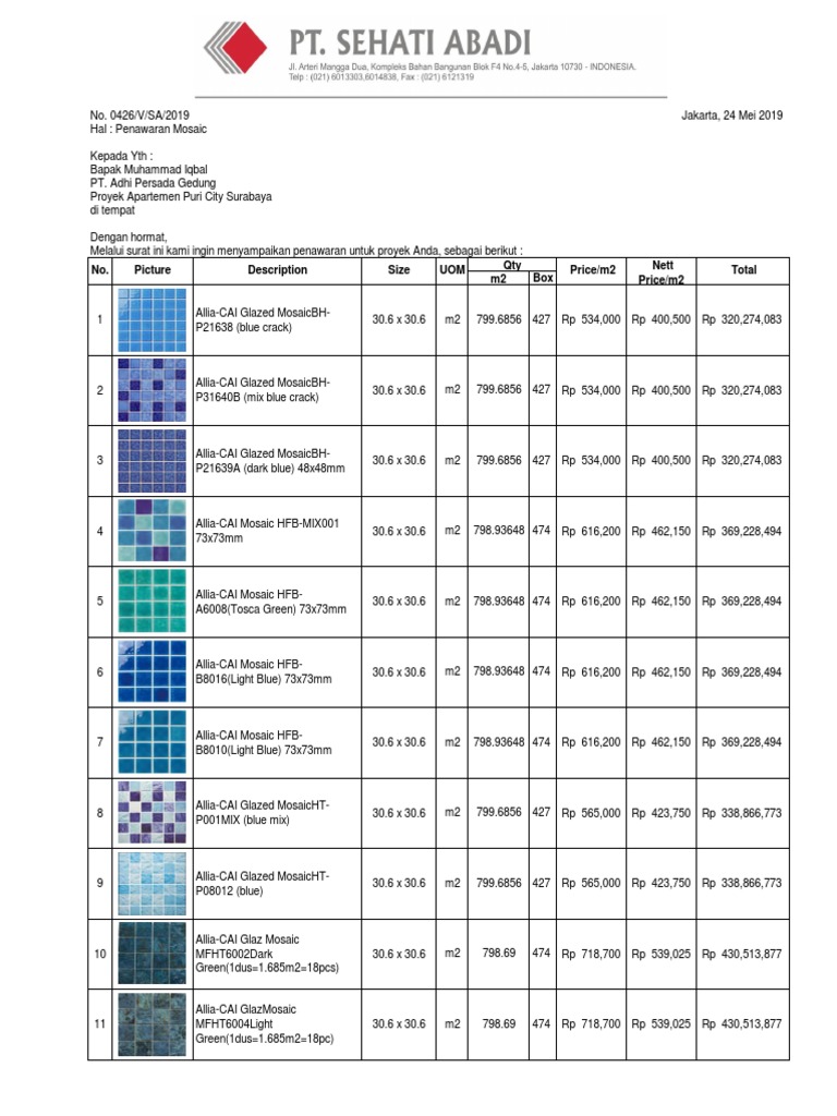 Mozaik Tile | PDF