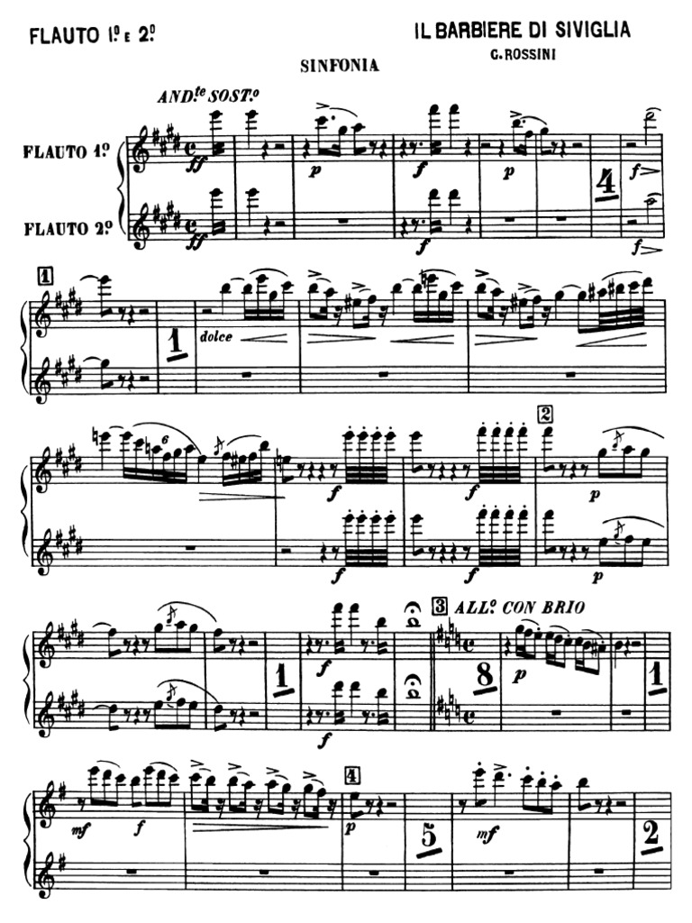 Il Barbiere Di Siviglia Overture | PDF