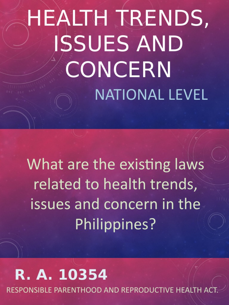 Health Trends, Issues and Concern | PDF | Lifestyle