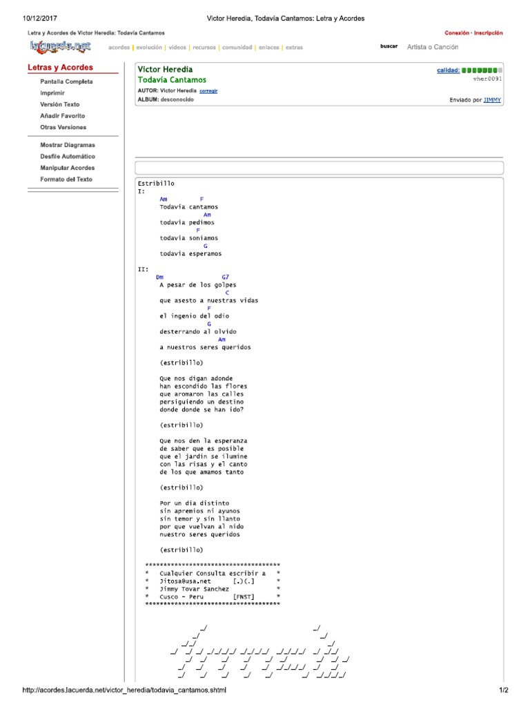 Todavia Cantamos | PDF