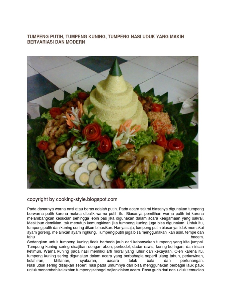 Tumpeng Modern | PDF