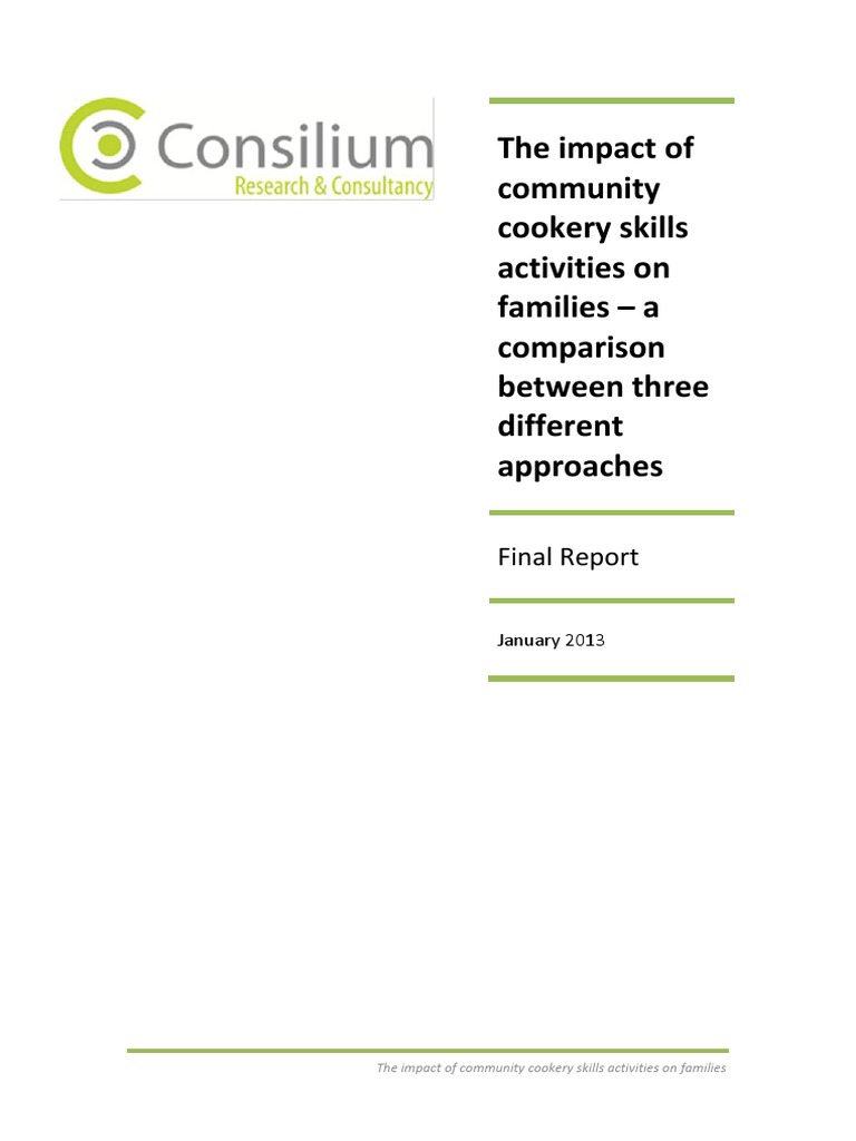 Consilium Cookery Research | PDF | Preschool | Foods