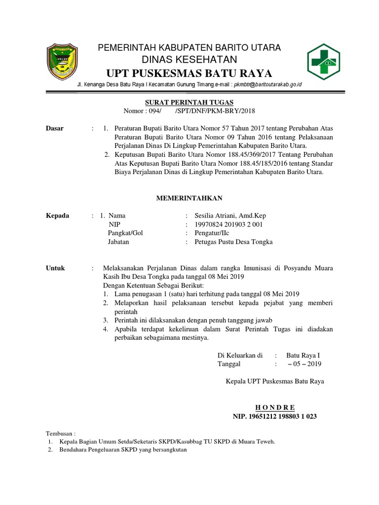 SPJ Imunisasi Mei 56 | PDF