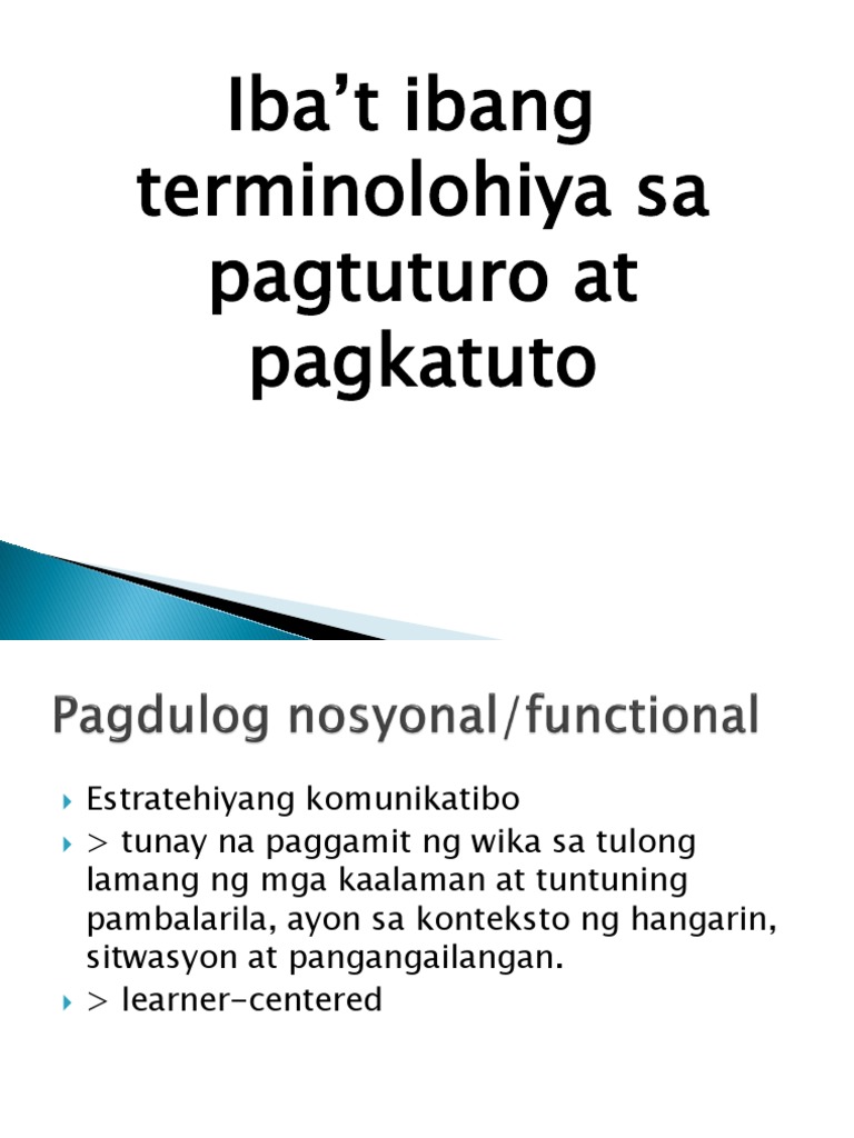Pagtuturo NG Filipino 2012 | PDF