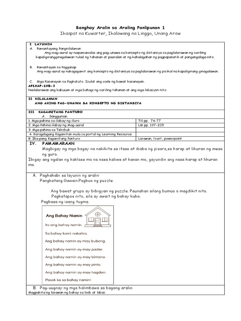 Grade 1 COT AP Q4 | PDF