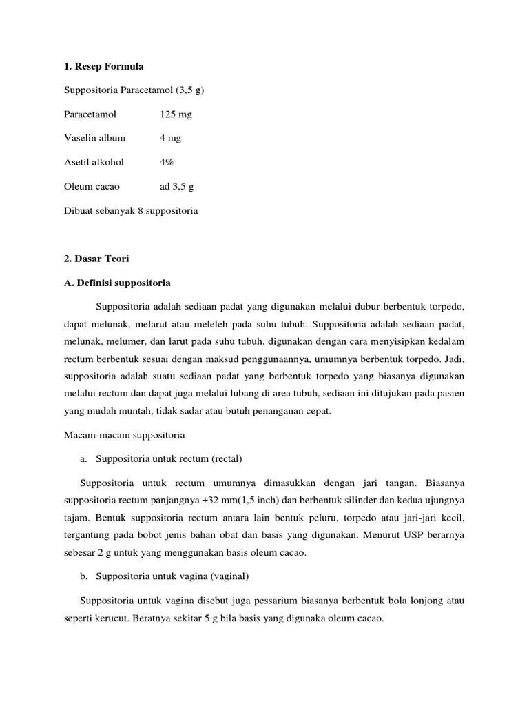 Supositoria | PDF | Kesehatan Holistik | Gaya Hidup