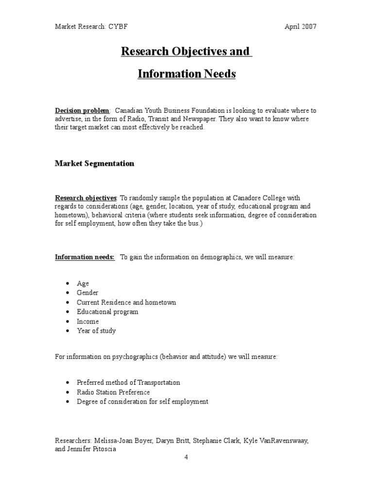 Research Objectives | PDF | Social Science
