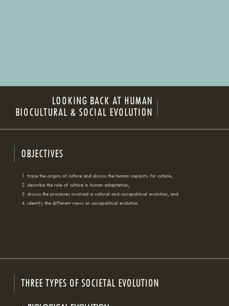 HUMAN BIOCULTURAL AND SOCIAL EVOLUTION | Franz Boas | Evolution