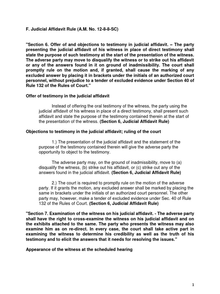 Judicial Affidavit | PDF | Prosecutor | Affidavit