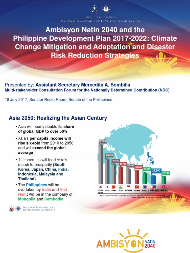 4 PDP and Ambisyon 2040 NDC v1 | PDF | Disaster Risk Reduction | Emergency Management