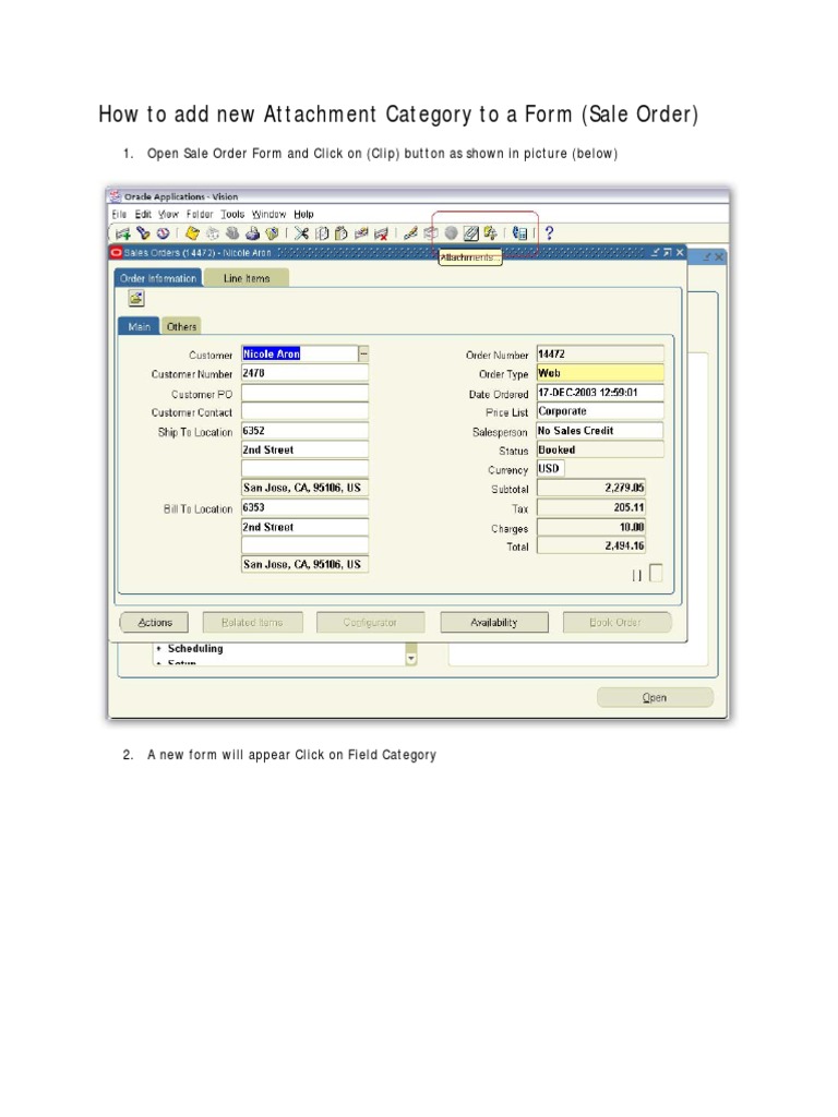 How To Add New Attachment Category To A Form | PDF