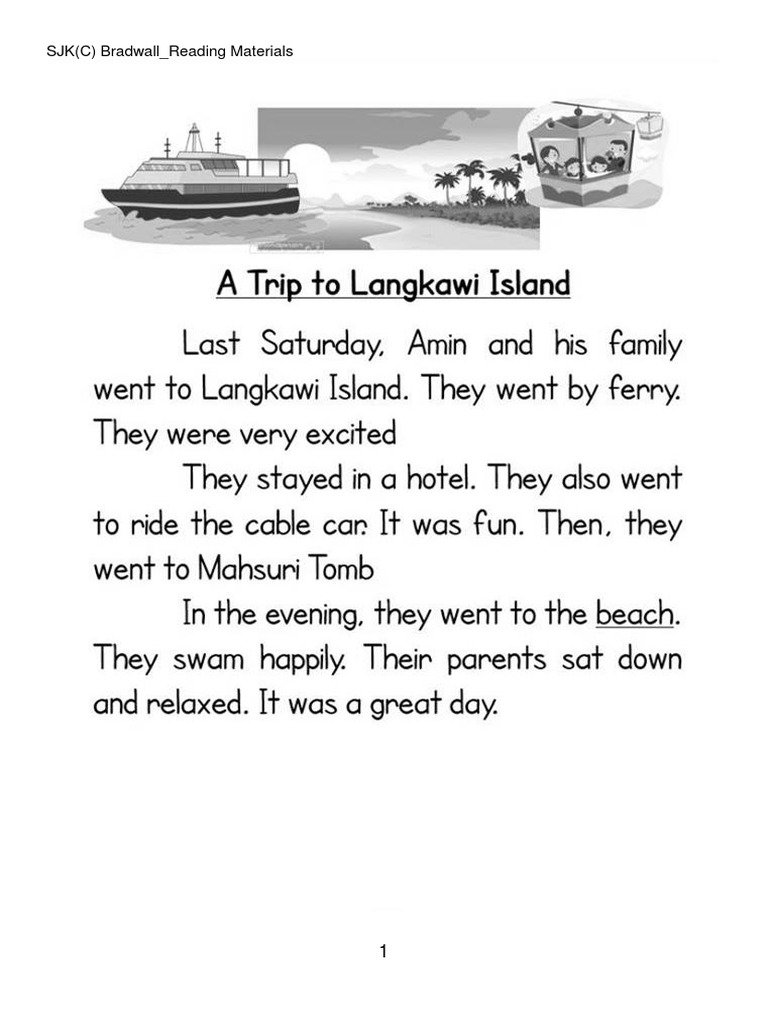 Reading Materials Year 1 2019 | PDF