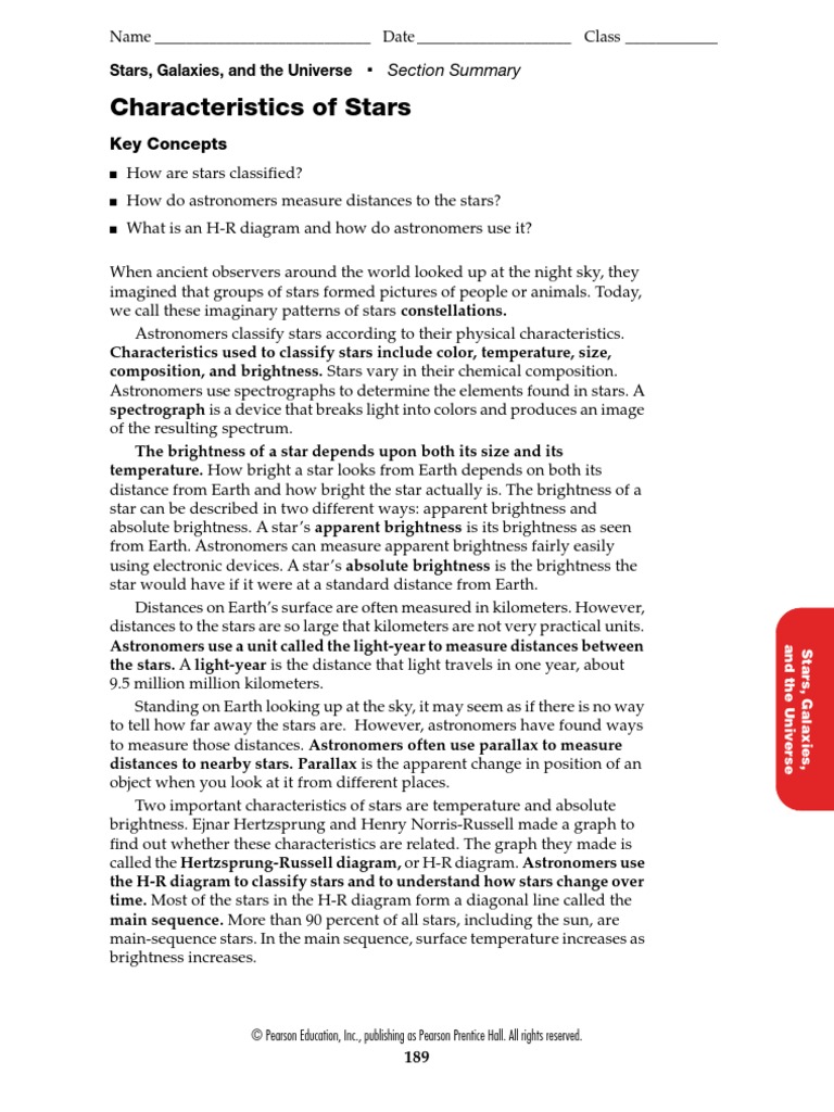 Characteristics of Stars | PDF | Stars | Apparent Magnitude