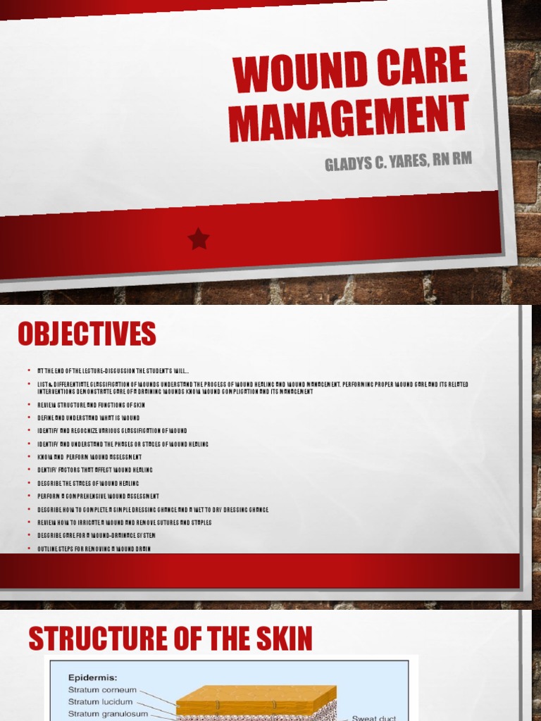 Wound Care Management Overview | PDF | Wound | Wound Healing