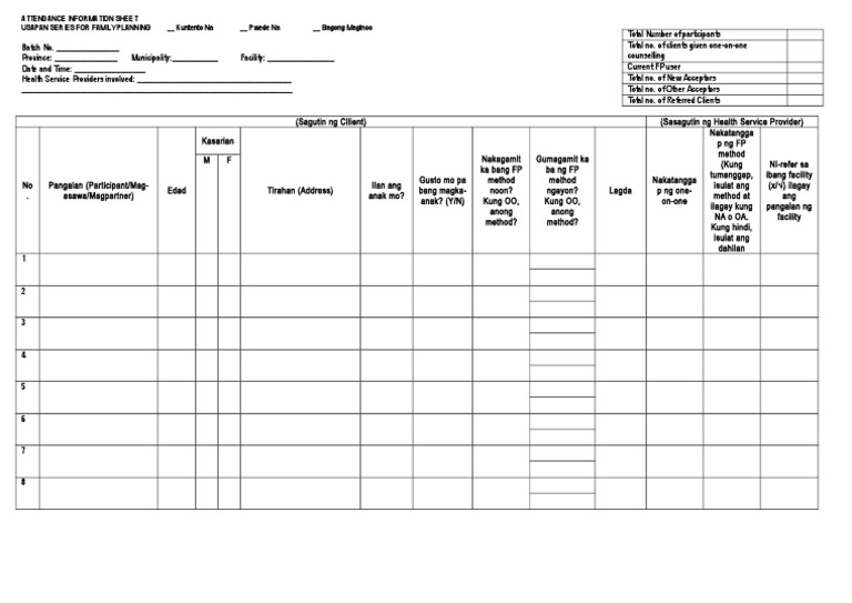 Usapan Serye Form | PDF