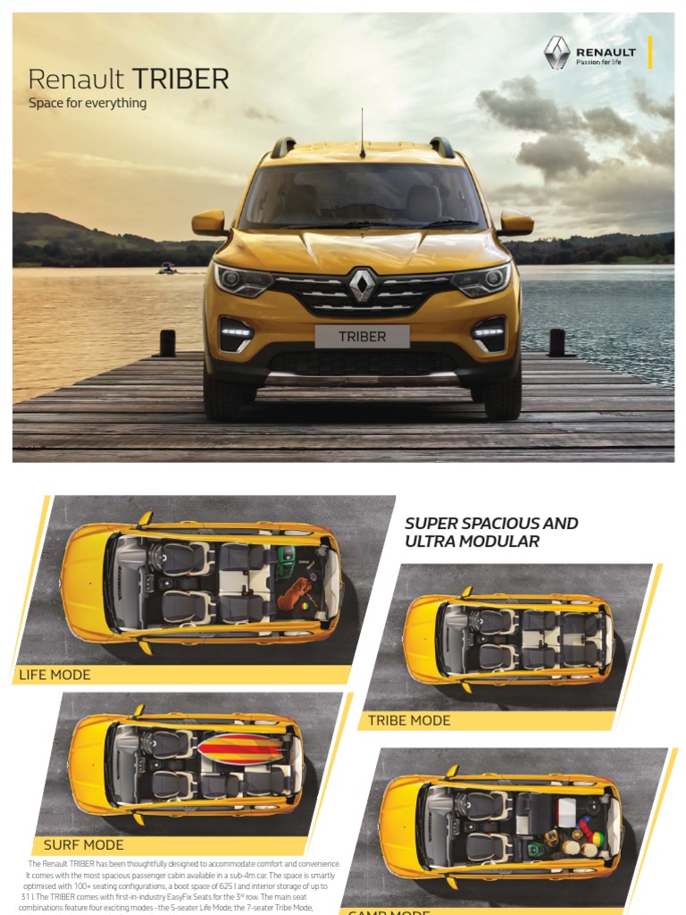Renault TRIBER: Space For Everything | PDF