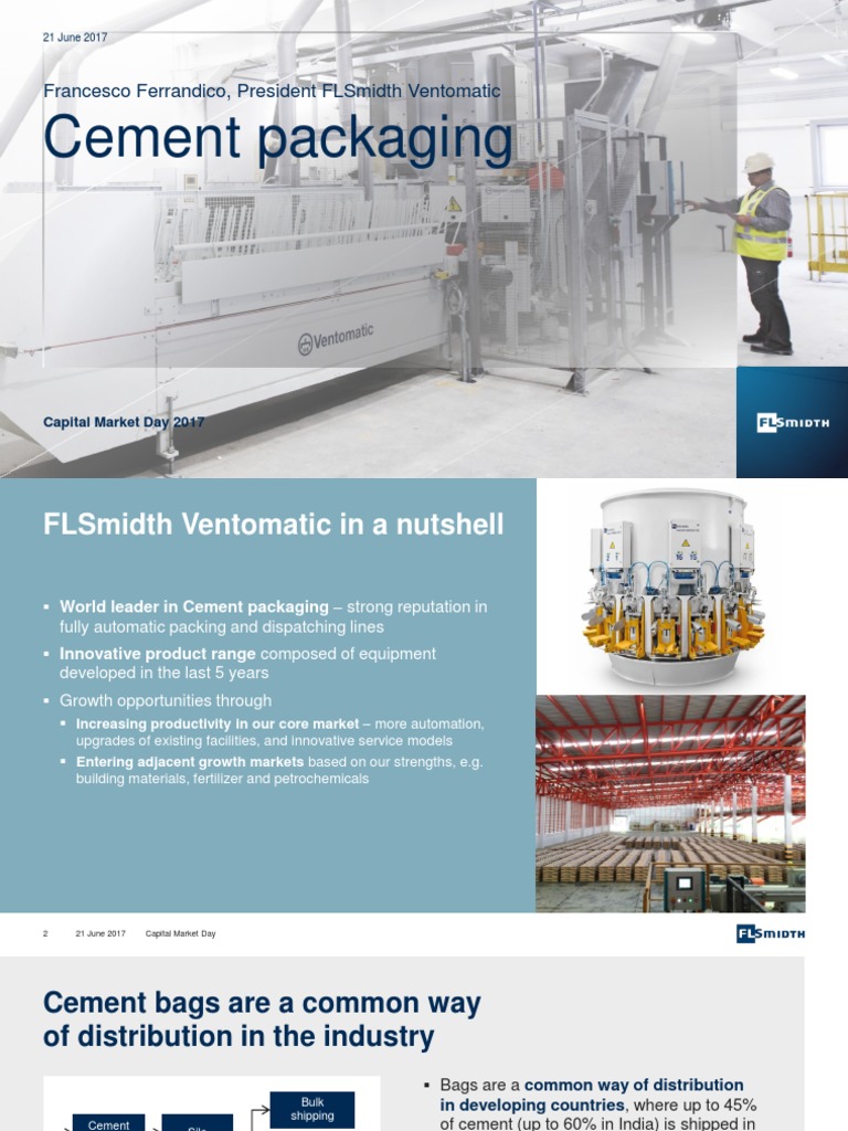 Cement Packaging: Francesco Ferrandico, President Flsmidth Ventomatic ...