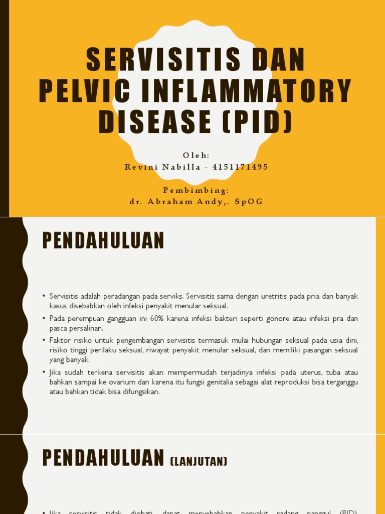 Servisitis Dan Pelvic Inflammatory Disease (Pid) | PDF