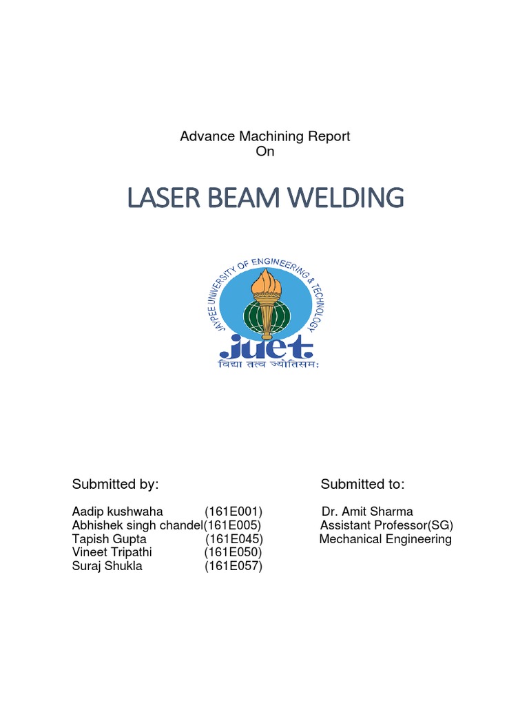 Laser Beam Welding | Download Free PDF | Laser | Welding