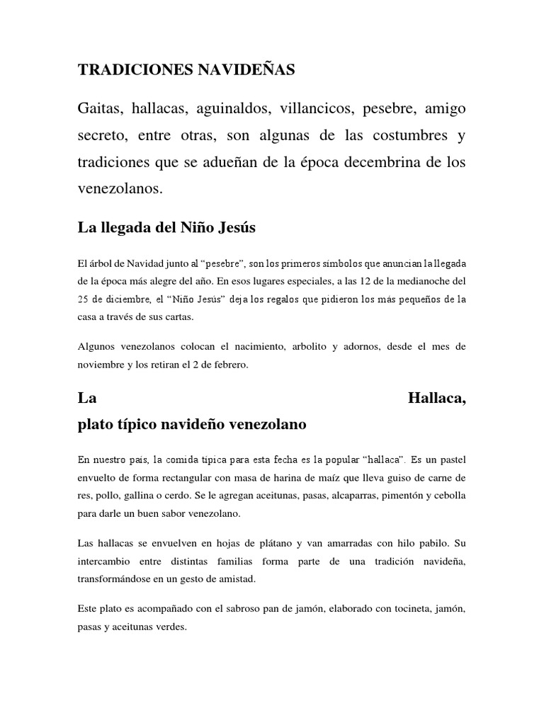 Tradiciones Navideñas | PDF | Tradiciones navideñas | Cocinando