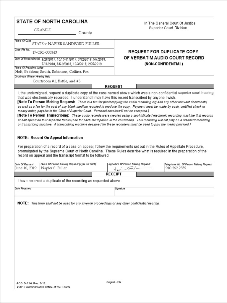 Request For Audio Copies | PDF | Sound Recording And Reproduction ...