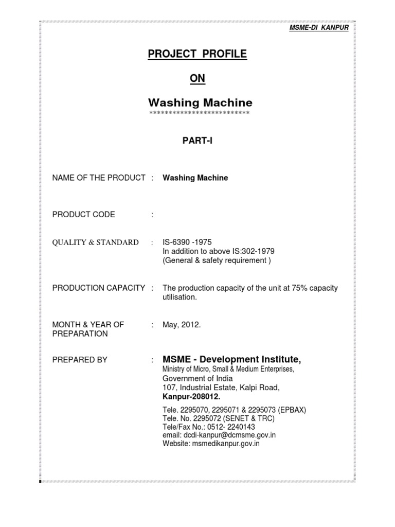 Washing Machine PDF | PDF | Electric Motor | Washing Machine