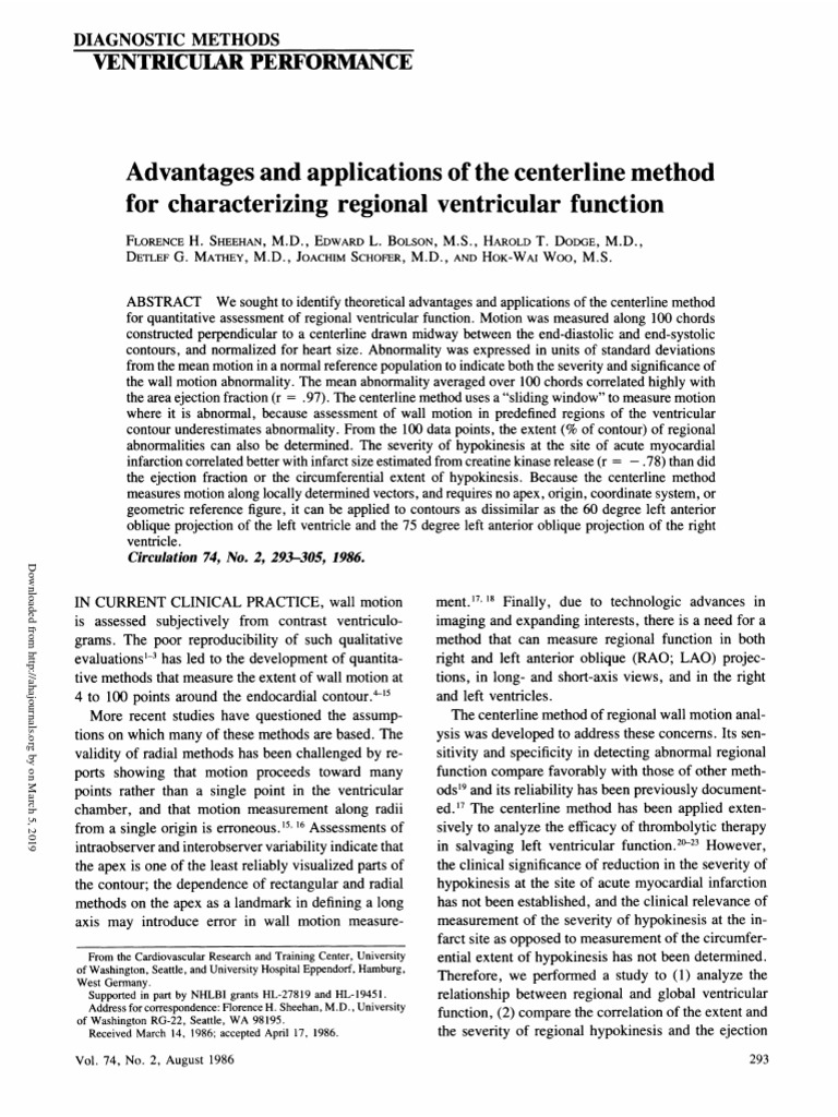 Advantages of the centerline method for characterizing regional ventricular function | PDF ...