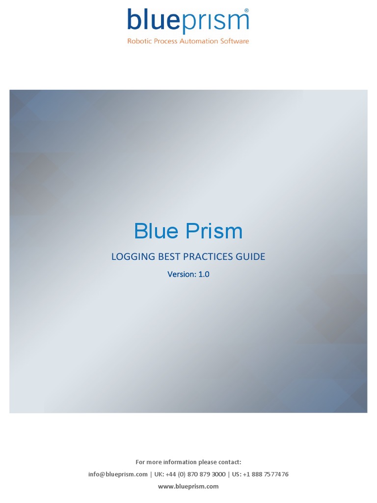 Logging Best Practices Guide PDF | Download Free PDF | Microsoft Sql ...