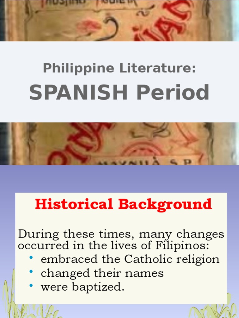 Spanish Influence on Philippine Literature | PDF | Tagalog Language ...