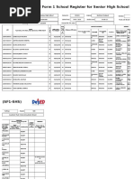 DepEd School Form 1 (SF 1) | PDF