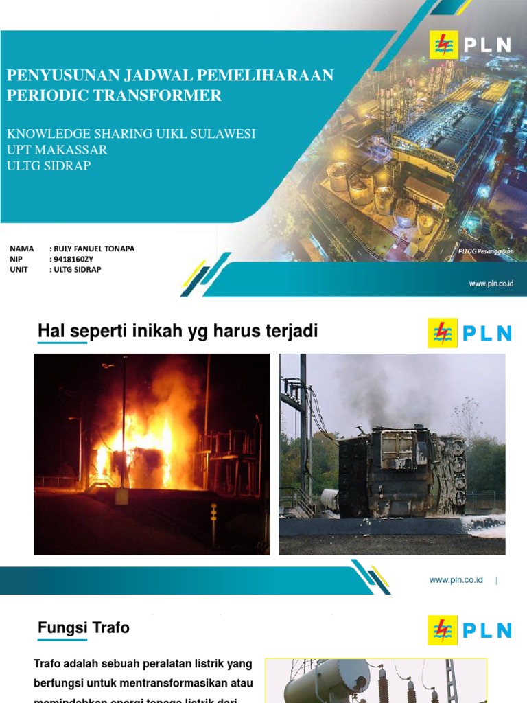 Knowledge Sharing Perencanaan Jadwal Pemeliharaan Trafo | PDF