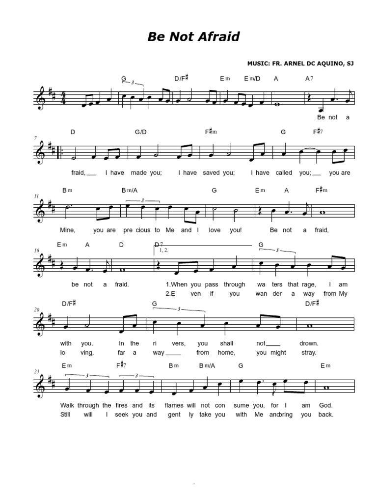 Be Not Afraid Fr. Arnel Aquino SJ