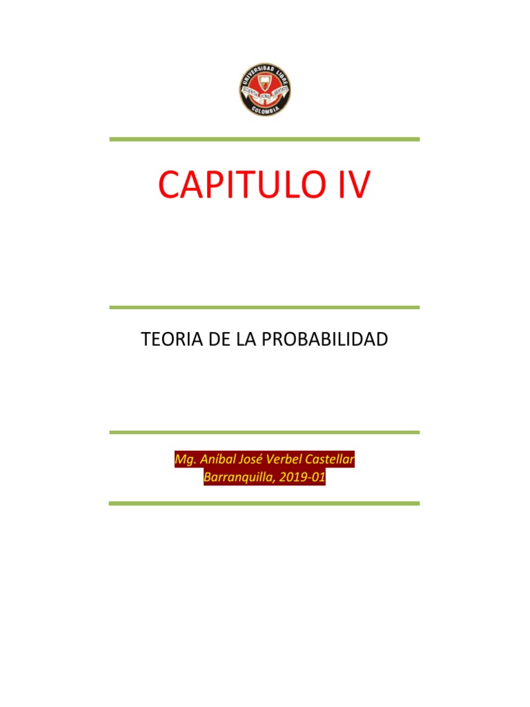 Modulo Probabilidades 2019 | Descargar gratis PDF | Teoría de probabilidad | Probabilidad