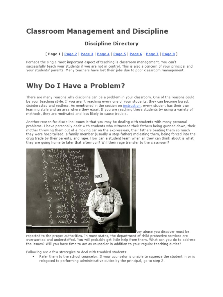 A Comprehensive Guide to Effective Classroom Management Strategies ...