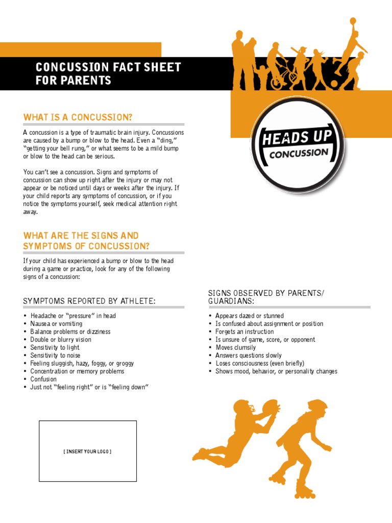 Concussion Fact Sheet For Parents: What Is A Concussion? | PDF ...