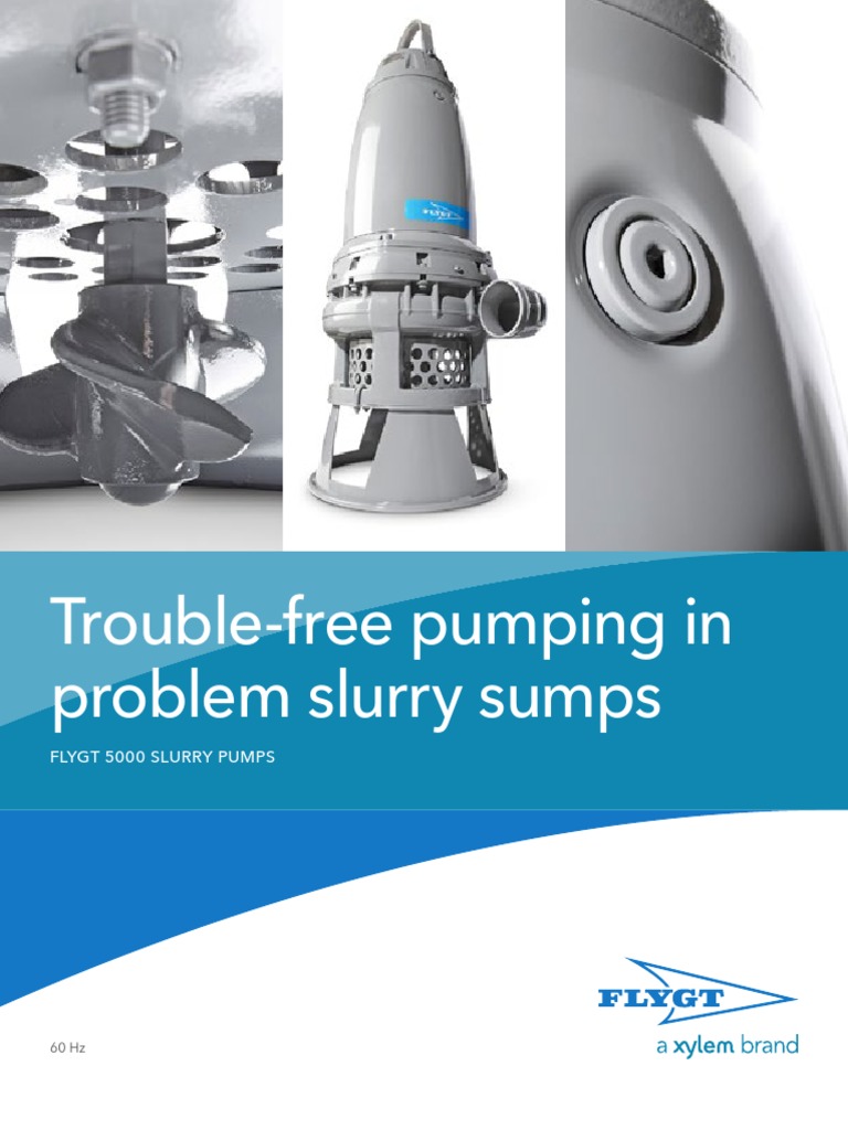 Xylem Flygt 5000 Product Brochure 60hz PDF | PDF | Pump | Wear