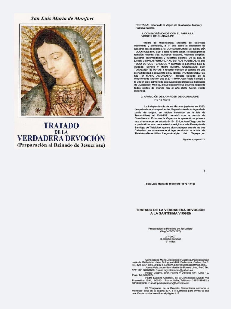 Tratado de La Verdadera Devoción | Descargar gratis PDF | María, madre ...