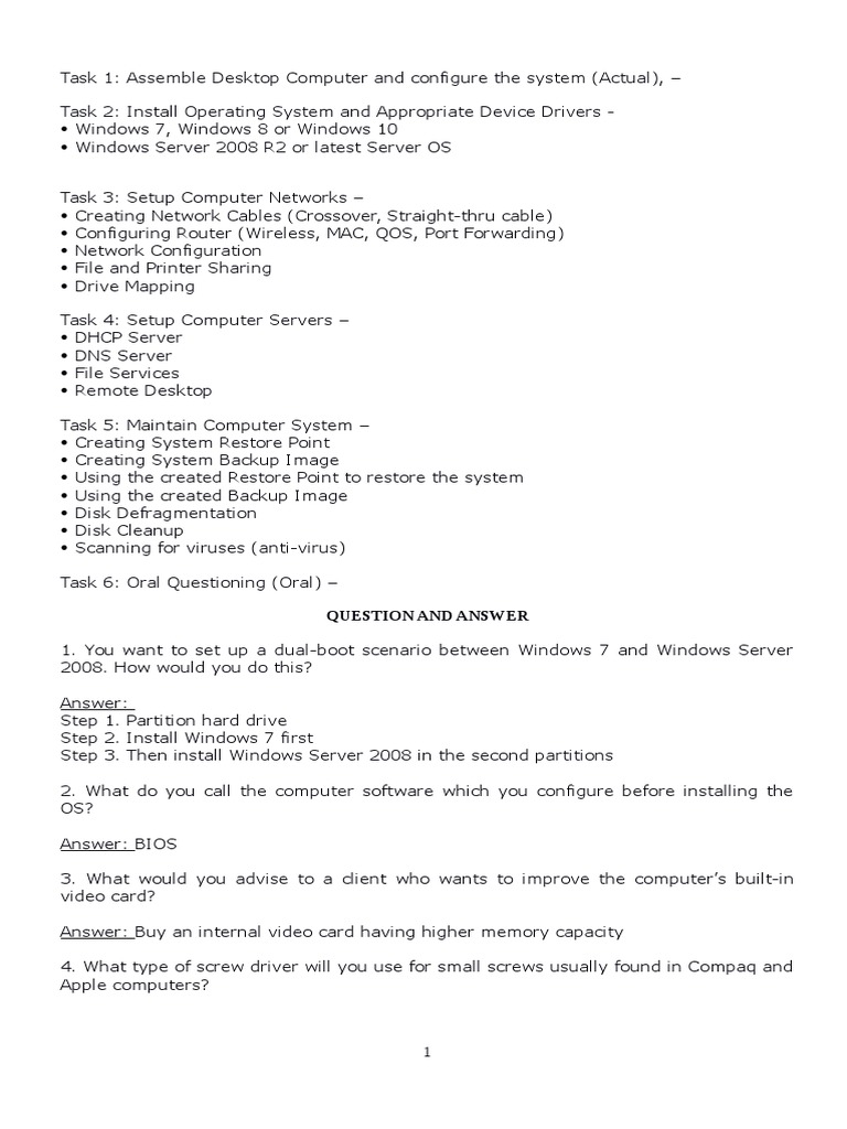 CSS Q&a PDF | PDF | Booting | Computer Network